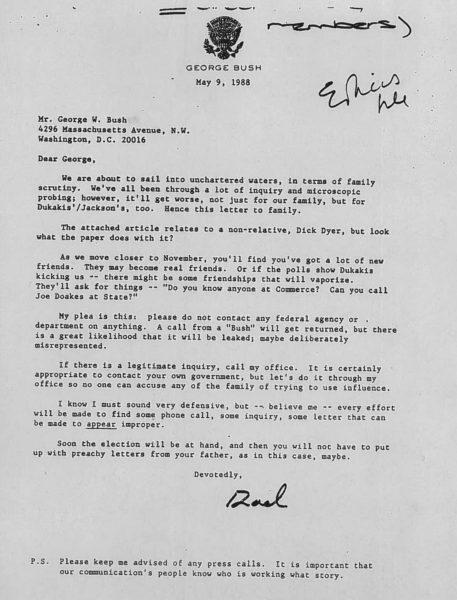 This 1988 Letter From George H.W. Bush to George W. Bush Is Making The ...